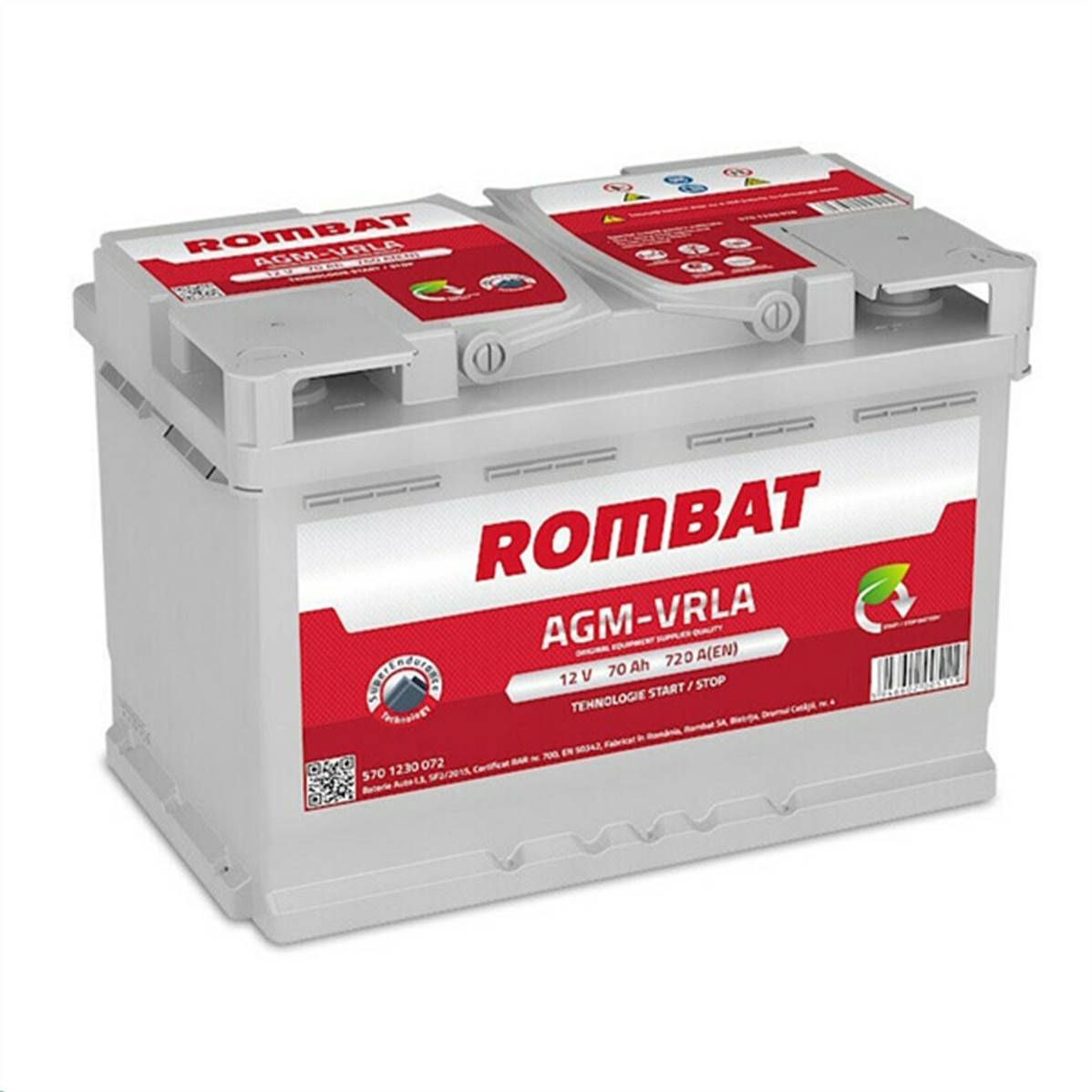 Batterie Rombat AGM-VRLA 12V 70Ah 720A-L3 | Pyrénées Batteries